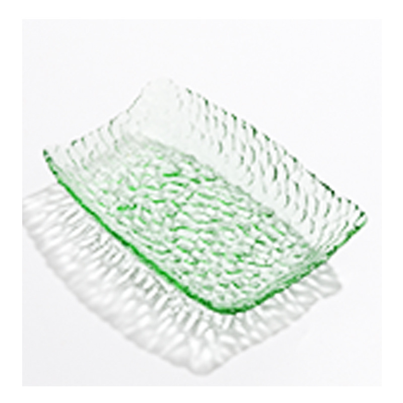 Creative color rectangular glass plate