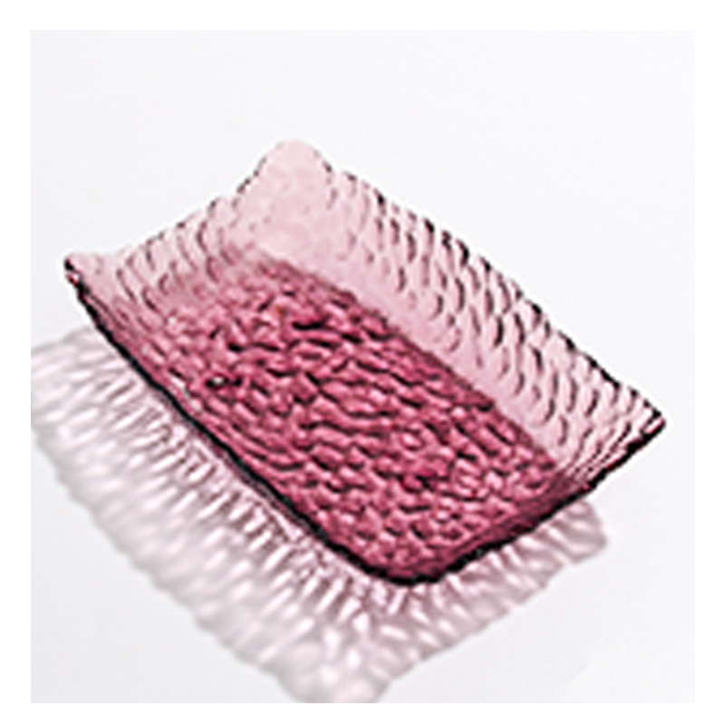 Creative color rectangular glass plate