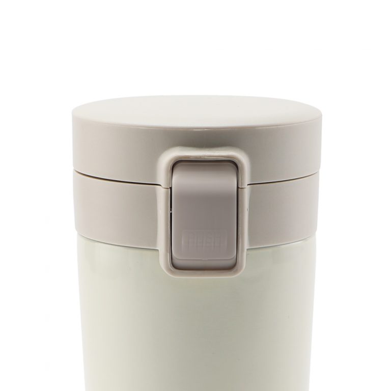 White pop-up plastic tumbler cup