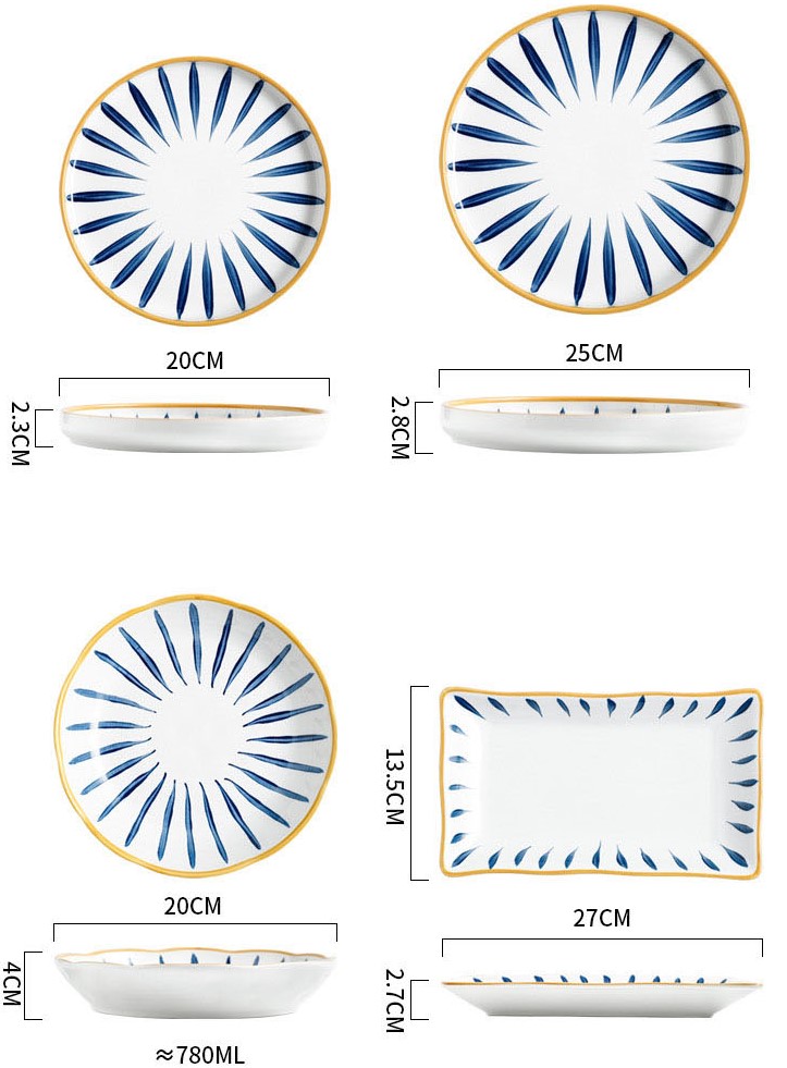 Custom any size of dinnerware, Tableware size customization, Various ...